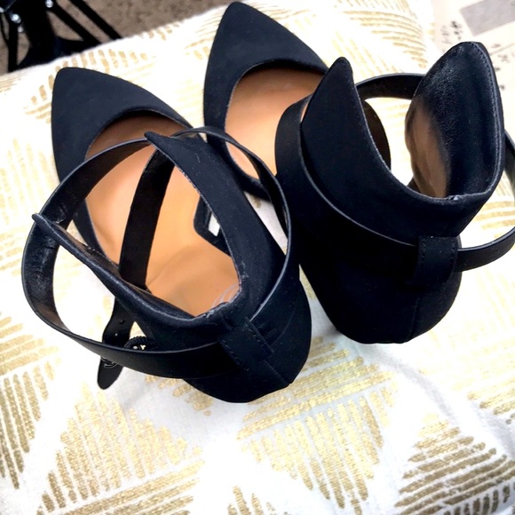 Shoes | Suede Wrap Around Ankle Shoes | Poshmark